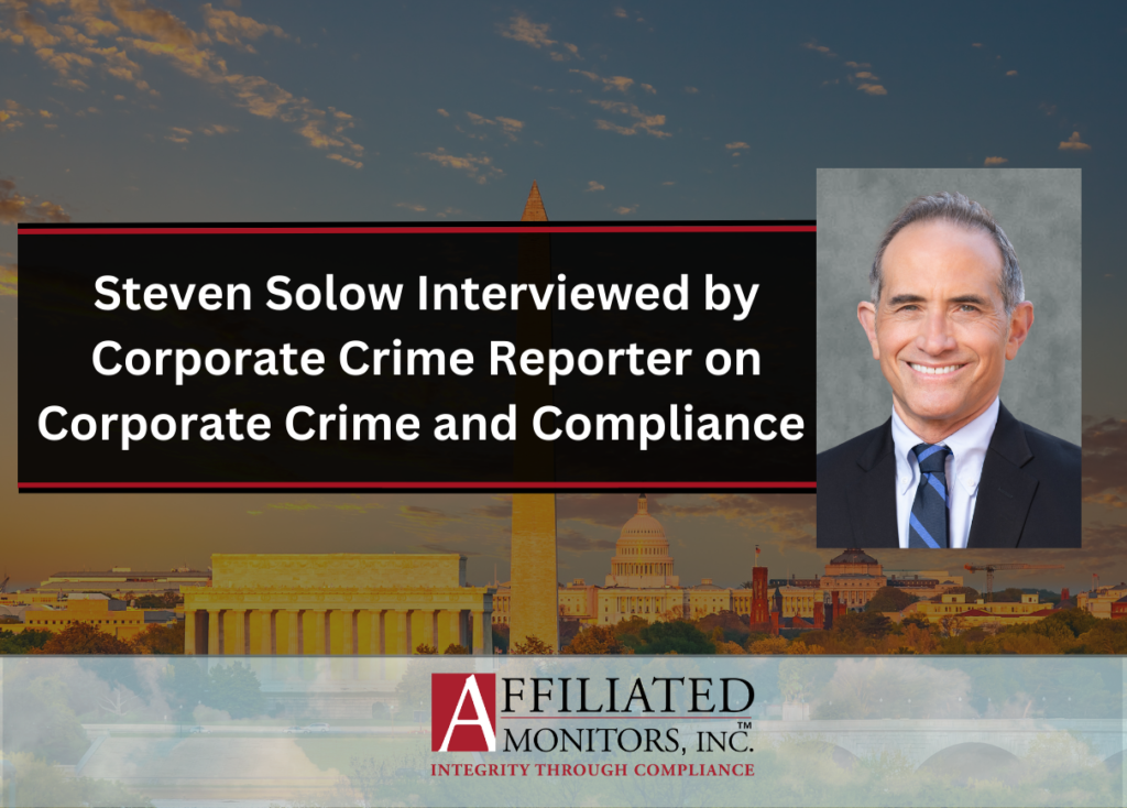 Steven Solow Interviewed by Corporate Crime Reporter - Affiliated ...